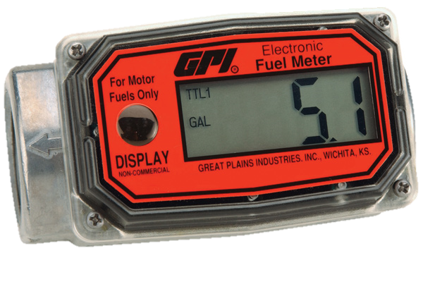 GPI 01A31LM 1" Aluminum Electronic Digital Fuel Meter, Liter - AST ...