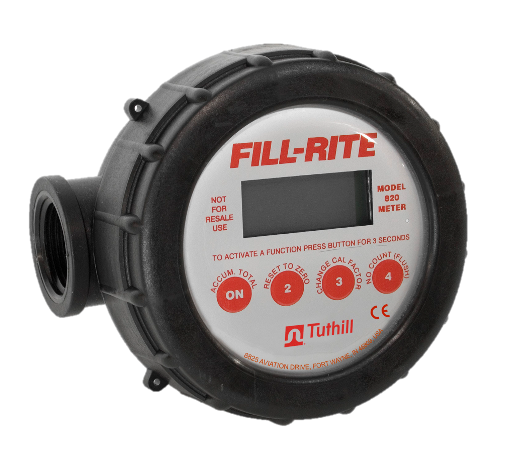 Fill-Rite 820 1" Digital Display Nutating Disc Meter - AST Inspection