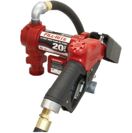 Fill Rite FR4210GB 12 Volt DC High Flow Pump with Hose and Ultra Hi-Flo ...