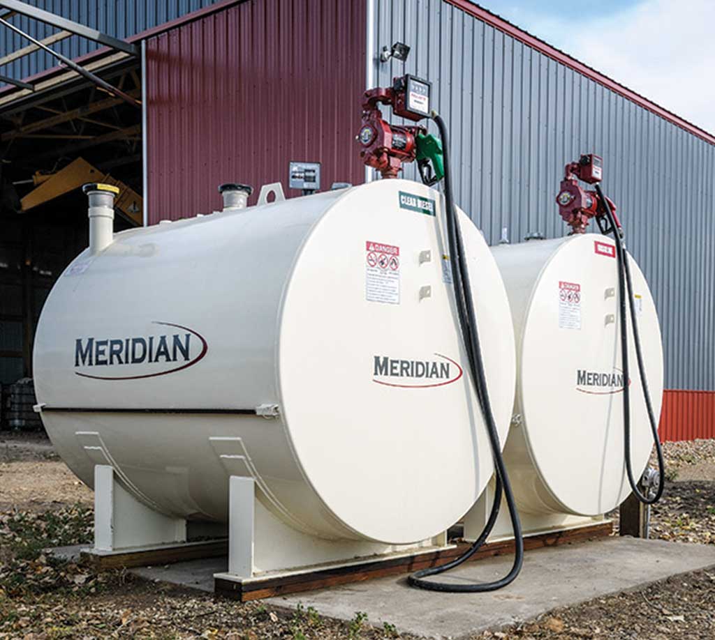 Meridian 500 Gal Horizontal Double Wall Fuel Tank - AST Inspection